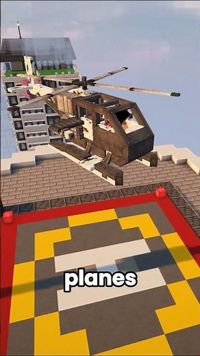 Aircrafts completely designed with Minecraft Wood.