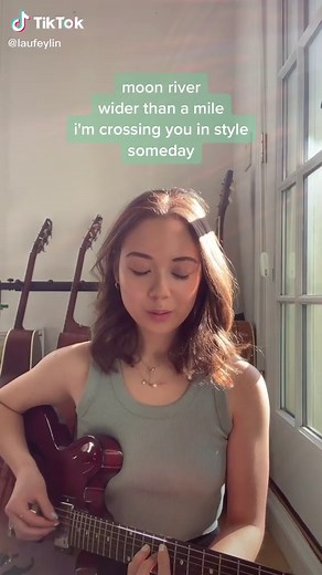 moon river w some harmonies🌛 #jazz #guitar #broadway #film #music #fyp