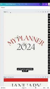 Easily add hyperlinked tabs to your digital planner in Canva.