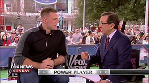 8.5K views · 88 reactions | Our Power Player of the week - Houston's hometown hero, J.J. Watt. He dishes on tonight's game and teaming up with Former First Lady Barbara Bush. | Fox News Sunday | Facebook