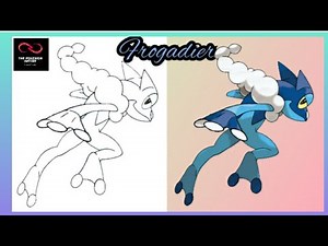 How to draw frogadier | How to draw pokemon | ThePokémonArtist | V Art Studio