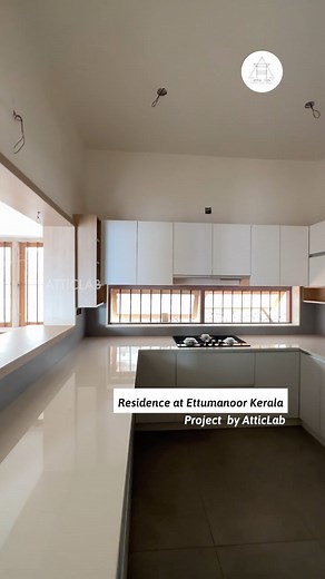 7.2K views · 13 reactions | Residence for Mr. Jinu & Family at Ettumanoor Kottayam | Project by AtticLab | Schalewood Kitchen | Attic Lab | Facebook