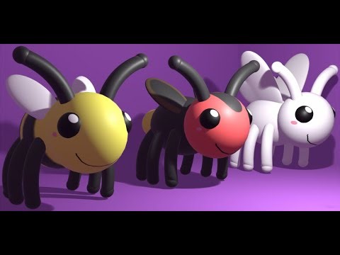 3D Firefly and White Butterfly!