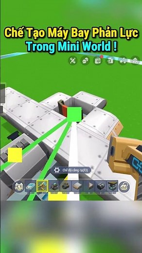 Make a Jet Plane in Mini World! #miniworld #aliengame #shortvideo #shors