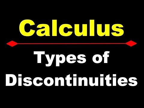 Types of Discontinuities in Calculus