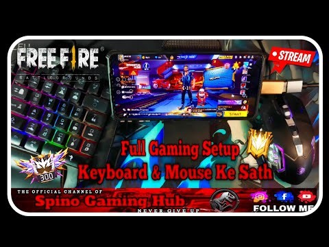 🔥Best Keyboard & Mouse FF Mobile gaming setup 📲🖱️⌨️| Spinogaminghub| #shortslive #freefire #viral