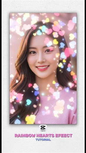 Capcut-Rainbow Hearts Effect #capcut #rainbow #heart #effects #shorts #shortsfeed #tutorial #edit