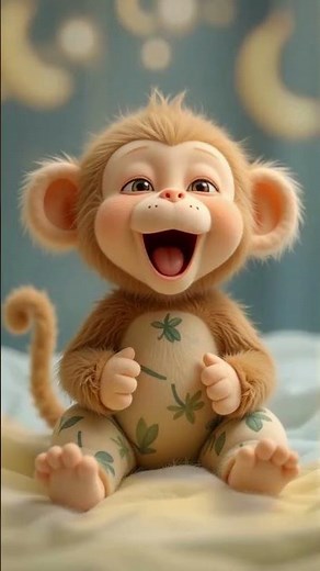 Monkey Can’t Sleep 🐵 | Soothing Nap Time Song for Kids | LittleMentee Shorts