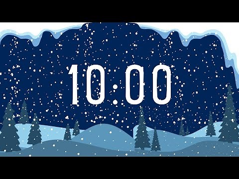 Winter Themed 10 Minute Timer Video | Snowy Day | Classroom Timer | Winter Vibes | Wintery Countdown