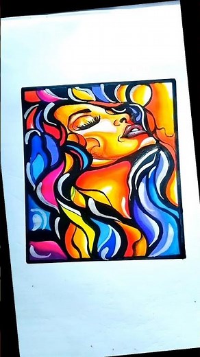 Can you paint a feeling?Express Joy with Colors! Easy Abstract Art for Beginners #abstractpaint