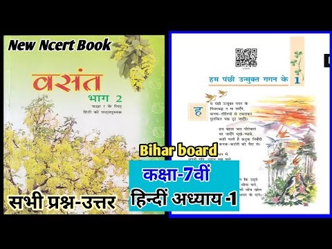 Class 7 Hindi Chapter 1 Question Answer Bihar Board || Ham panchi Unmukt Gagan ke