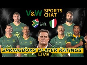 Springbok Ratings and Epic Highlights from Their Clash with Italy!