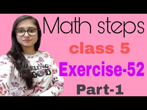 Math Steps 5 Exercise 52 Part-1 (Q.1-Q.5)