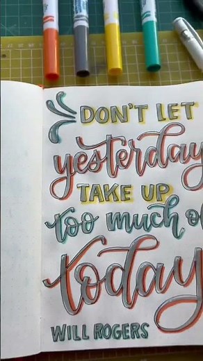 📒 Lettering Magic in my Rhodia notebook 🖊️ #handlettering