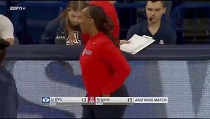 25K views · 991 reactions | the final point for the FIRST EVER Big 12 win in McKale‼️ | Arizona Athletics | Facebook