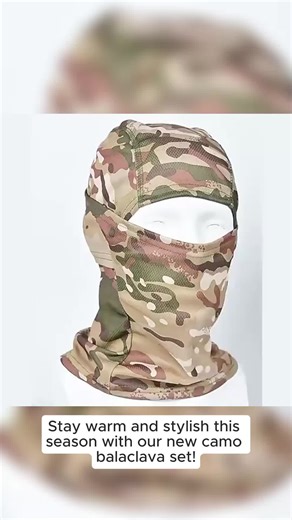 🔥 5pc Camo Balaclava Set! Hunting/Skiing Essential 🧤🧢 #CamoGear #HuntingEssentials #SkiingHacks #OutdoorMustHave #TikTokMadeMeBuyIt #TacticalGear #MultiUse #ViralProduct #CampingHacks #HikingEssentials #StealthHunting #ExtremeOutdoors #GearUp #AdventureReady #FathersDayGift