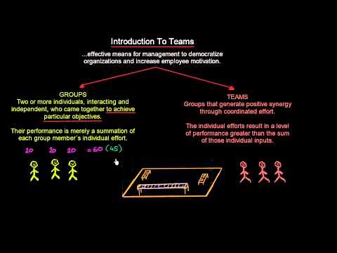 Teams vs Groups | Organisational Behavior | MeanThat