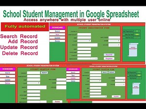 Automated School Student Management System with Google Sheets | Multi-User Access Guide