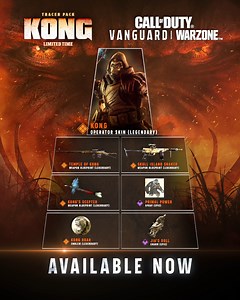 131K views · 70 reactions | It's time to claim the throne  轢 Rep #TeamKong with the Tracer Pack: Kong Bundle available now in #Vanguard and #Warzone. | Kong: Skull Island | Facebook