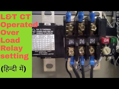 L&T CT Operated Over Load Relay Setting