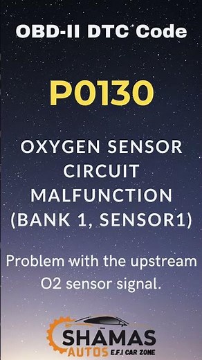 P0130 OBD-II DTC CODE? Oxygen Sensor Circuit Malfunction, #carpart,#carsensor, #car #automobile