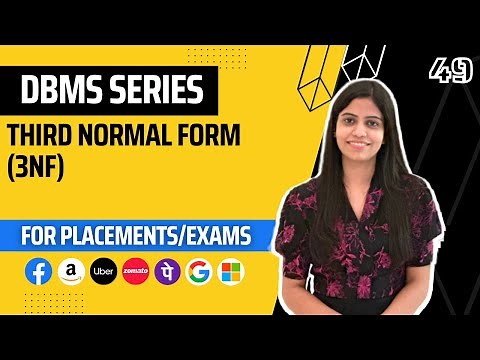 L49 : Third Normal Form(3NF) | Complete DBMS Course