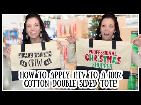 How to Apply HTV to a 100% Cotton Tote! Siser EasyWeed HTV