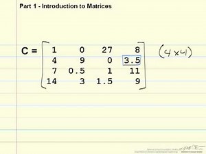 Matrices Introduction