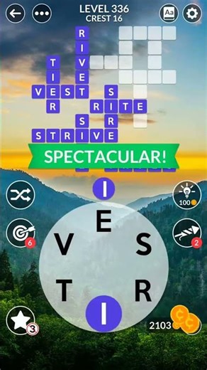 Wordscapes Mountain Crest Level 16