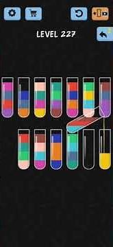 Water Color Sort Level 227 Walkthrough Solution iOS/Android