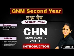 3. GNM 2nd Year CHN introduction of pediatric nursing gnm 2nd year | child health nursing Unit 1 gnm