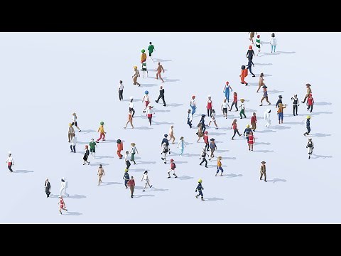 Low Poly Animated People