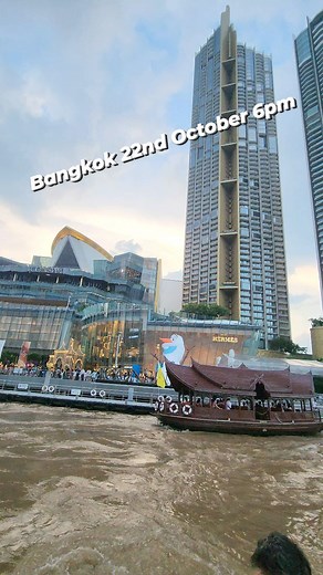 2.8K views · 8 comments | Bangkok Today 22nd October 6pm Icon Siam #bangkok #iconsiam #bangkokriverside #bangkokriver #magnoliasriverside #mandarinorientalbangkok #luxurybangkok #bangkokshopping | Global Travel Mate | Facebook