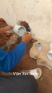 🔥 pvc elbow fitting 🔥 #plumbingrepair #plumbing #plumber | Vijay Xyz Tricks
