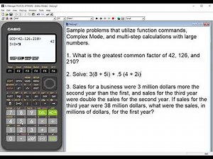 Standardized Assessment Calculator Tips: RUN-MATRIX with the Casio fx-9750GIII