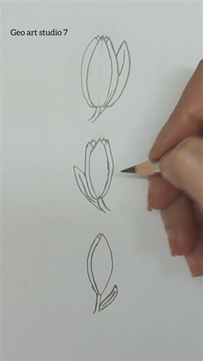 easy flowers drawing🌷 asmr#art#drawing #shorts#satisfying