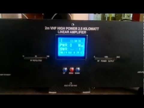 ZS1NAZ'S 2m Vhf 144-146 Mhz 2.5 Kw EME High Power homebrew linear amplifier
