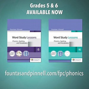1.5K views | Expand students’ literacy knowledge with lessons about how written language works with the Fountas & Pinnell Phonics, Spelling, and Word Study System (K-6). https://fpblog.fountasandpinnell.com/word-study-lessons-for-grades-5-and-6-are-here | Fountas & Pinnell Literacy | Facebook