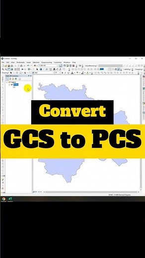 How to Convert GCS to PCS in ArcGIS #arcgis #arcmap #arcgistutorial #shorts