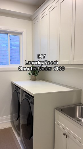 DIY Laundry Room Counter Under $100
