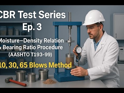 Episode-03 CBR Test (AASHTO T193) | Moisture-Density Relation & Compaction Procedure Explained