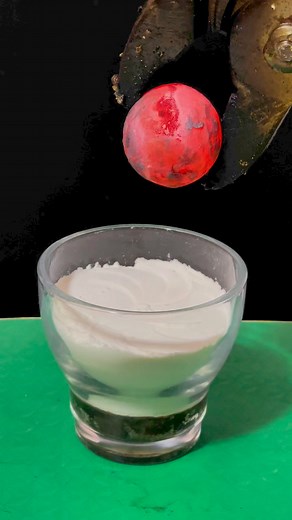 Fire Ball vs Flour Water 🥵🥵 #fireball #experiment #experience #flour #water | Fire Ball Experiments