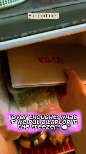 Laptop in the Freezer?! 🤯🔥 | Funny Tech Prank | Xyphonix360 | Tech, AI & Fun in One Place #shorts