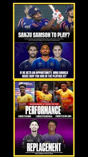 Sanju Samson Set to Play? Team India Selection Dilemma & Muzarabani’s T20 WC Impact#naofloppa