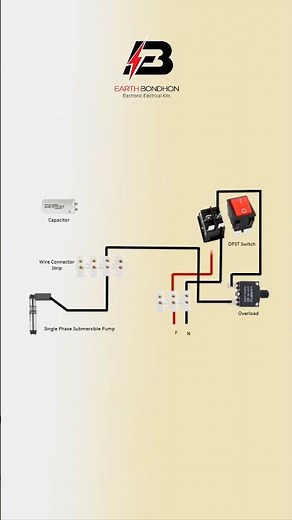 How To Make Submersible Pump Control Box Connection Wiring Diagram #shorts #Submersible #Pump
