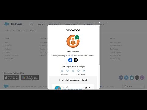 Define Sharing Rules of Data Security in Trailhead Salesforce 2025!