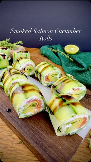 Izabella Jakubec on Instagram: "Fresh, elegant, and totally irresistible 🤤✨ Smoked Salmon Cucumber Rolls — creamy, crunchy, and oh-so-pretty! Perfect for a light lunch or to wow your guests 😍 The recipe is on my site, link in bio https://shicocooks.com/recipe/smoked-salmon-cucumber-rolls/ Or comment “roll” and I’ll send it straight to you 💌 Happy cooking, Izabella✨ #fblifestyle #roll #salmon #snack"
