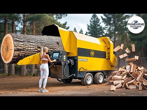 25 Jaw-Dropping Firewood Processors in Action | Dangerous Homemade Wood Cutting Machines #7