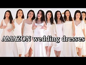 Trying On WEDDING Dresses From AMAZON