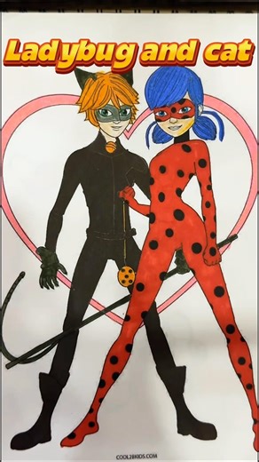 LOVE POWER UNLEASHED! 💔🐞 Ladybug & Cat Noir Ultimate Art Transformation!